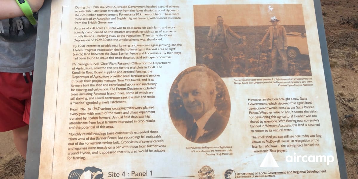 The Forrestania Plots Camp Area - Anycamp